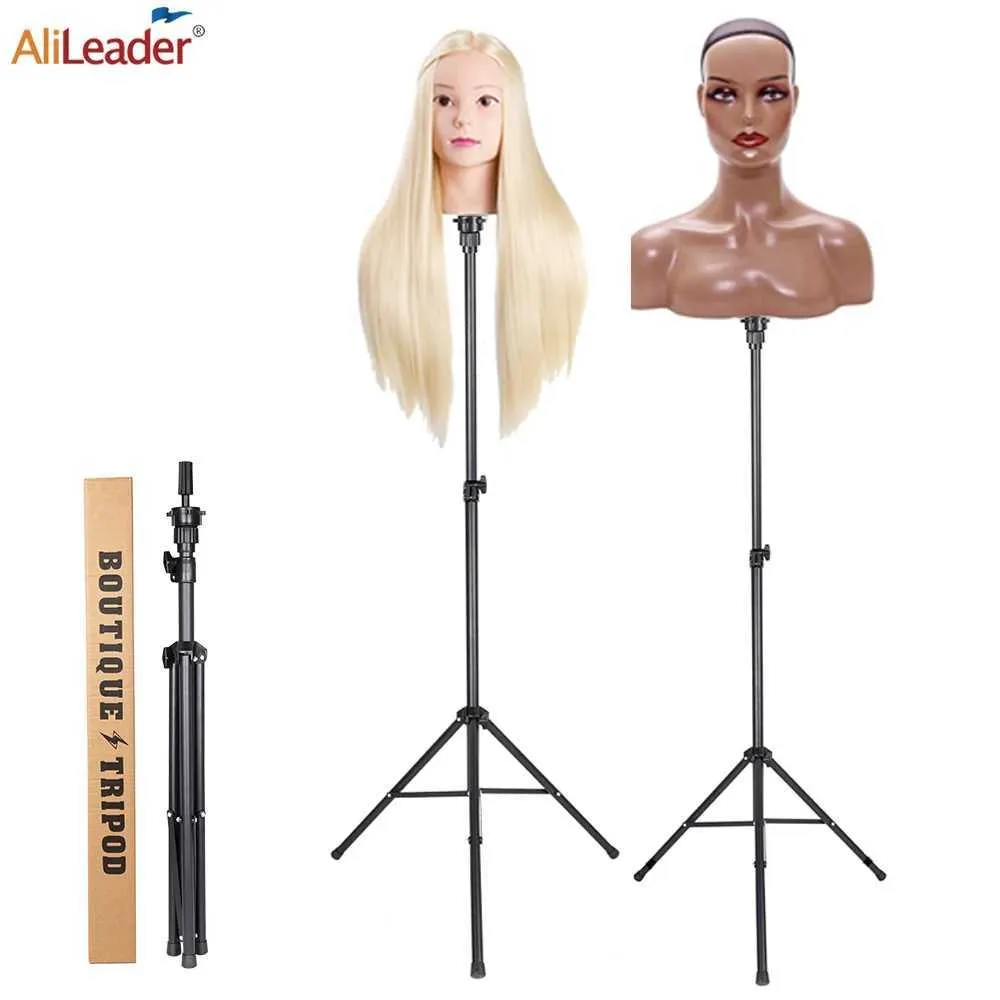 Adjustable Wig Stand - 150cm Professional Metal Tripod, Wig Making Head ...