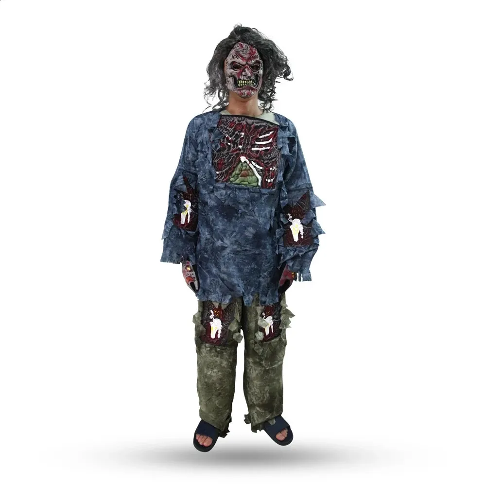 Creepy Zombie Costume - Premium Horror Corpse Outfit for Halloween ...