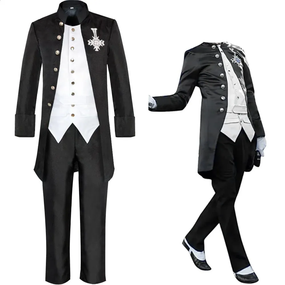 Black Ghost Costume: Anime Cosplay Uniform - Halloween Party Ready ...