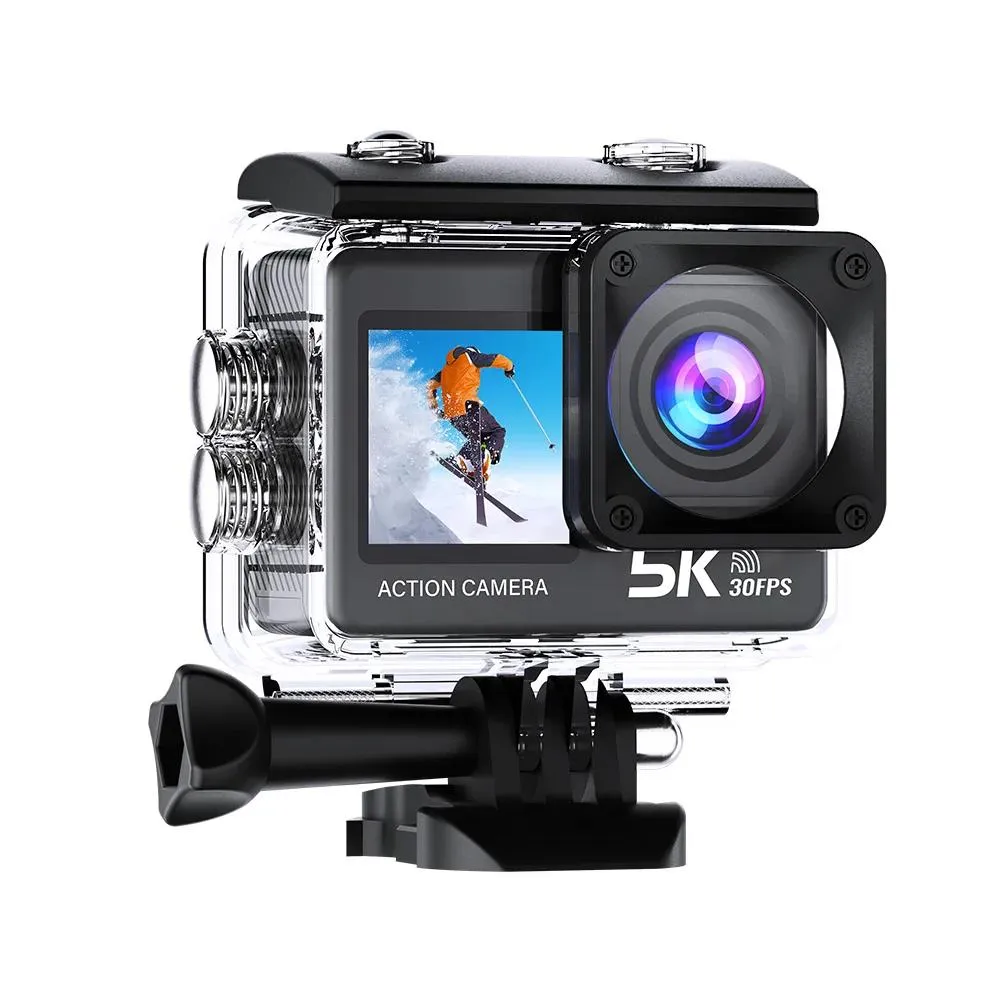 Action Camera 5K 4K 60FPS With Remote Control Touch Screen Wi Fi 170 ...