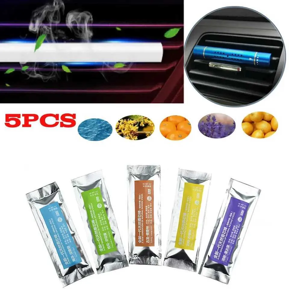 5 Refill Fragrance Sticks for Car Air Vent Fresheners - Long Lasting ...