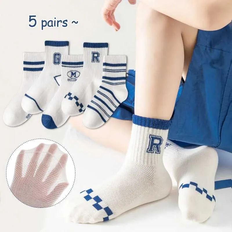 Breathable Children's Cotton Socks - Mesh Mid-Tube Design, Best Seller ...