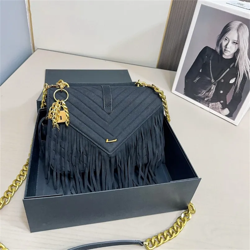 Designer Shoulder Crossbody Tassel Handbag Womens Messenger Purse With ...
