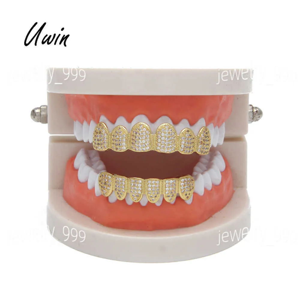 Trendy Gold & Silver Grillz - Iced Out Hiphop Fashion Dental Grillz for ...
