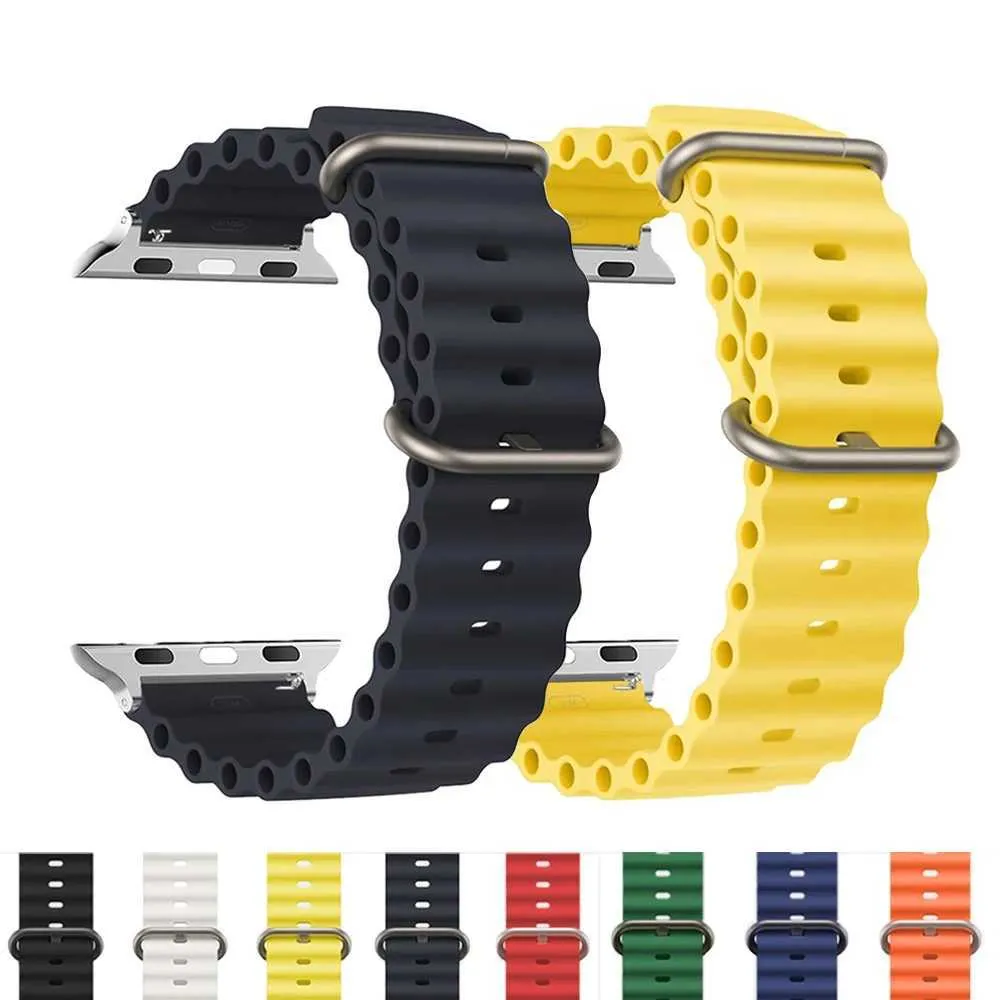 IWatch Straps: 44mm 49mm 40mm 45mm 41mm 38mm Silicone Band For Apple ...