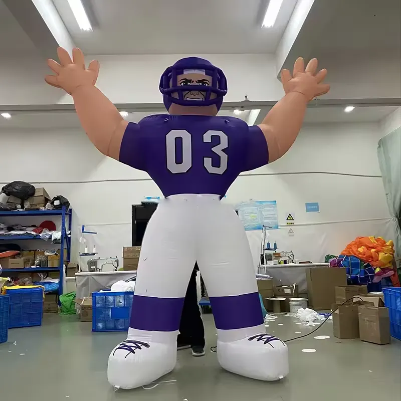 Football Game Decoration: Inflatable Rugby Player - Inflatable Football ...