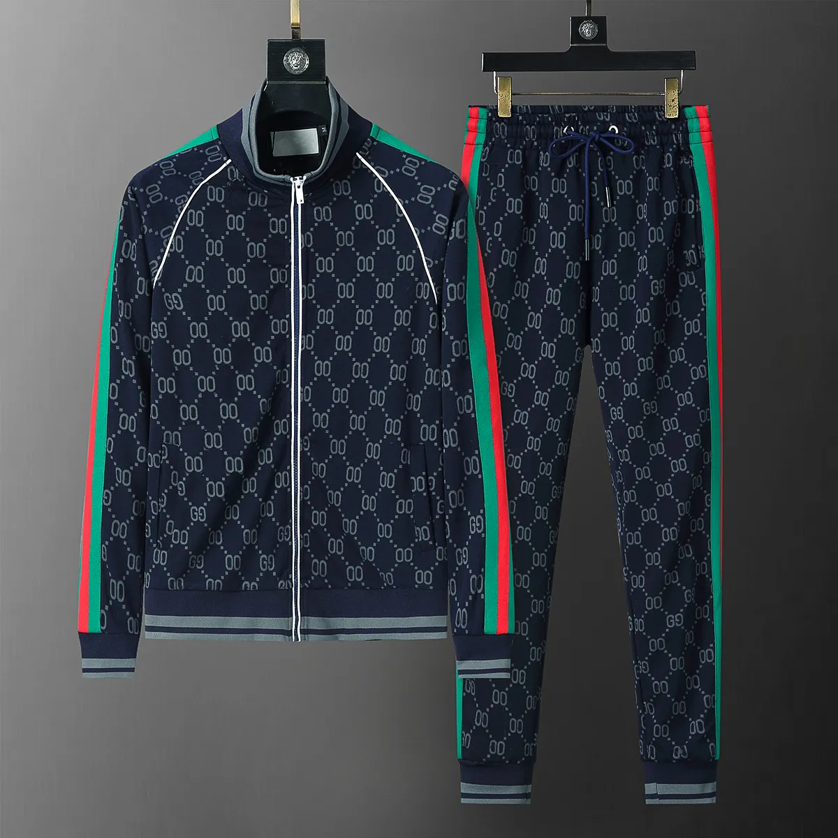 New Fashion Mens Large Tracksuit Street Style Two Piece Suit New Fashion Mens Large Tracksuit Street Style Two Piece Suit