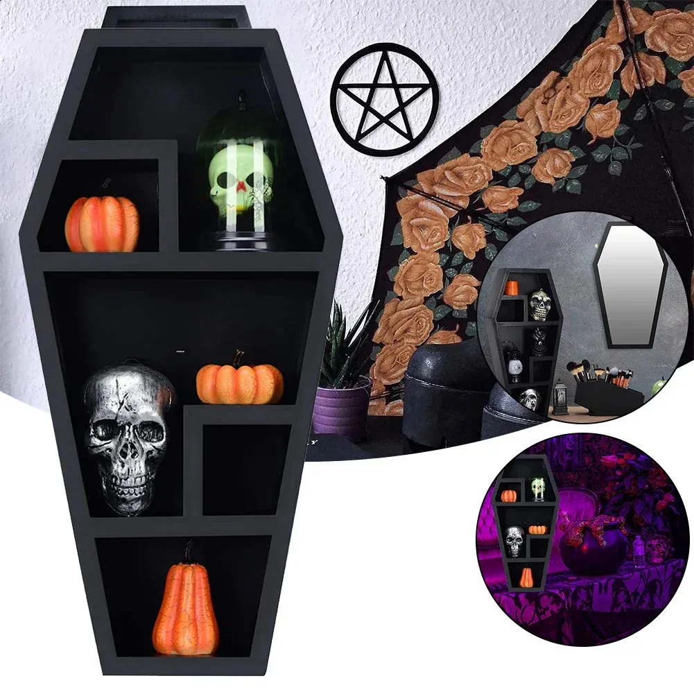 Halloween Gothic Decorative Coffin Rack Desktop Candy Box Terror ...