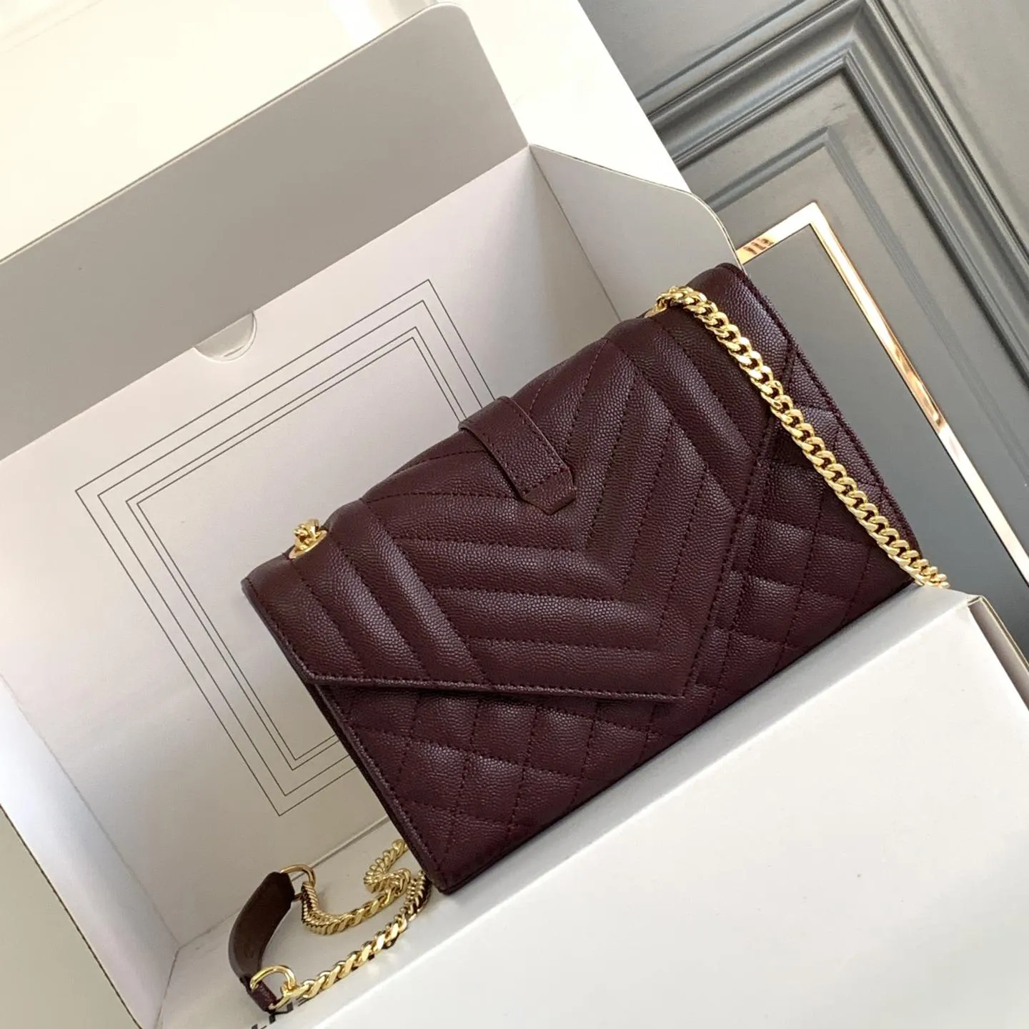 Mirror Quality Envelope Bag Designer Crossbody Bag Women Twill Quilting ...