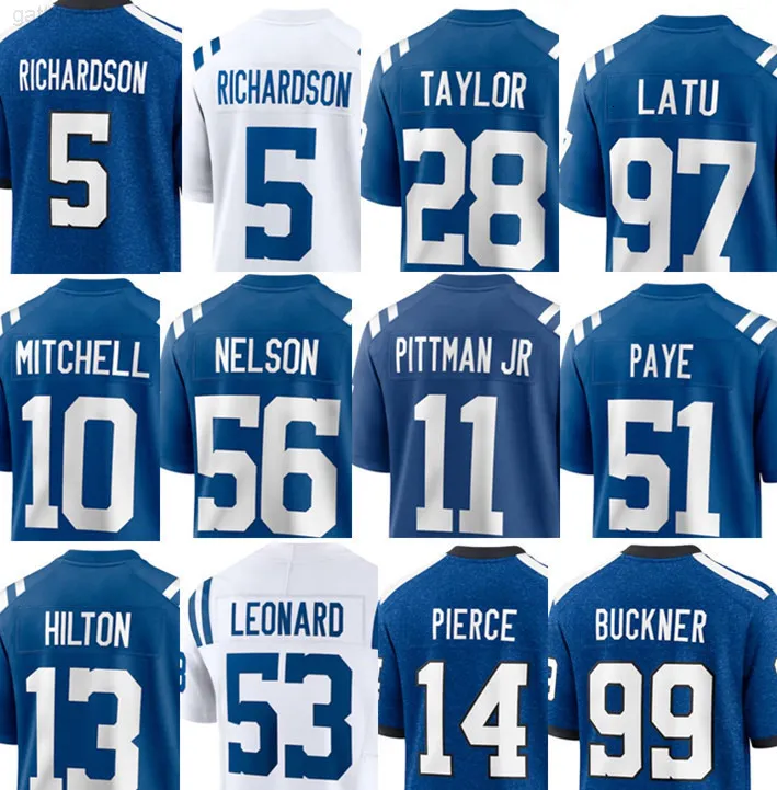 Colts Jersey Peyton Manning Anthony Richardson Jonathan Taylor Adonai ...