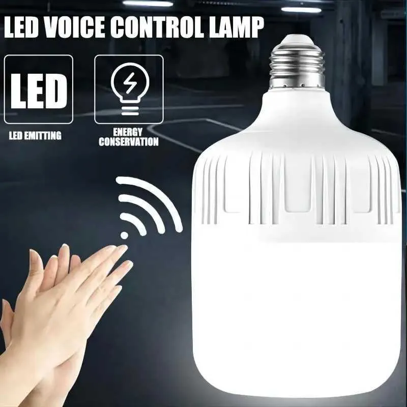Voice Activated LED Light Bulb - E27 6500K, Sound Sensor, Perfect for ...