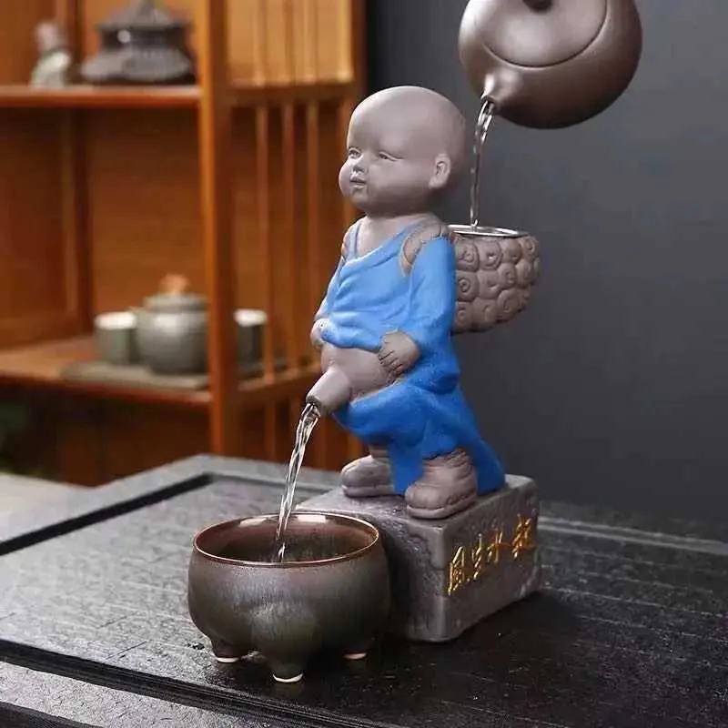 XJ240824 Chinese Purple Clay Lucky Little Monk Tea... From Taiho_shop ...