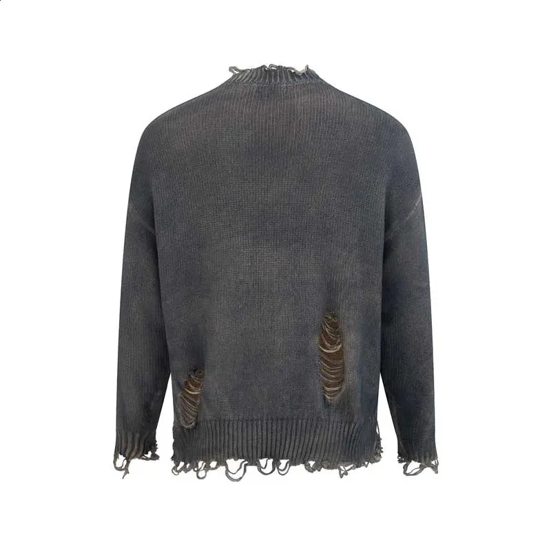 High Street Retro Tear Hip Hop knit sweater for Men High Street Retro Tear Hip Hop knit sweater for Men