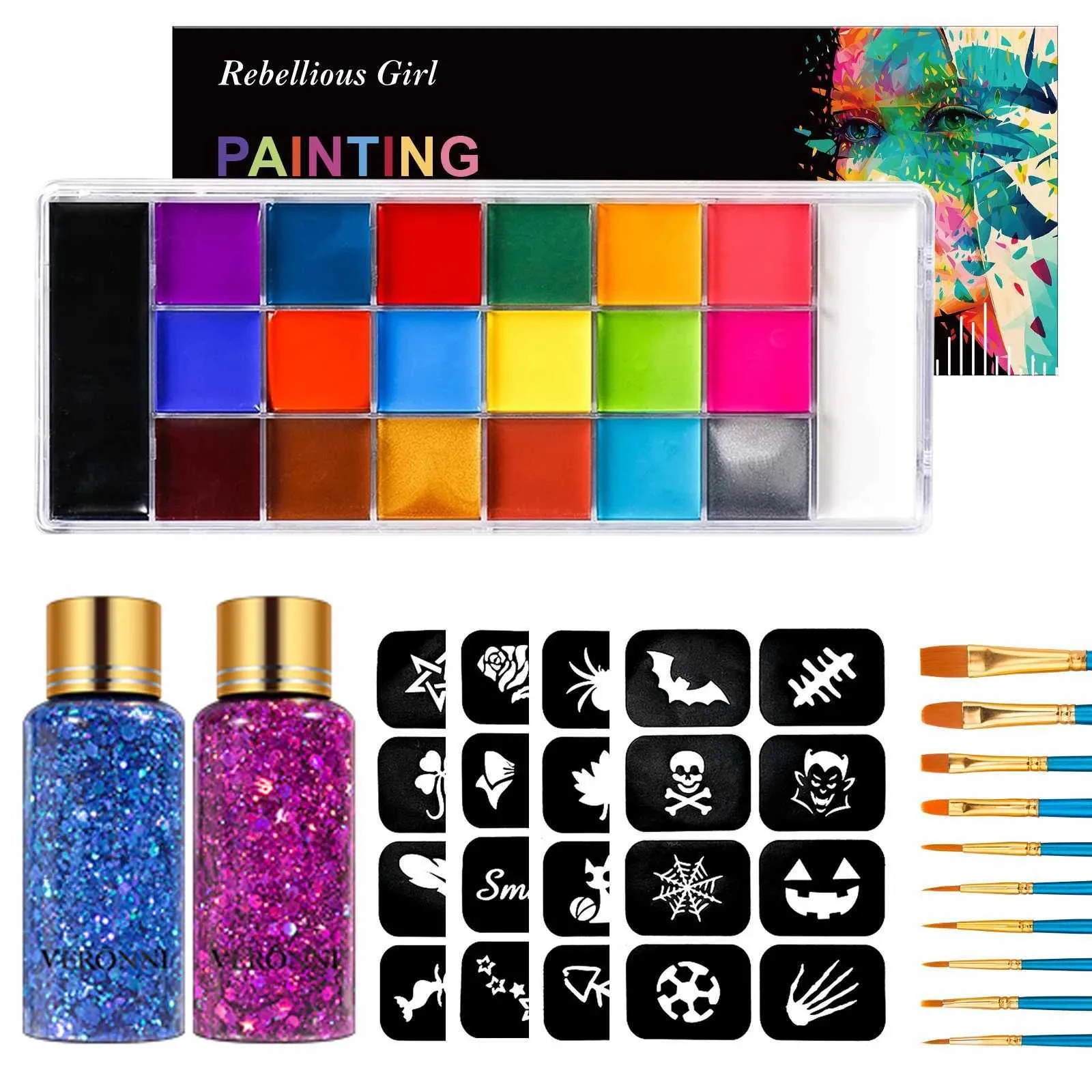 Facial & Body Paint Palette Set Oil Based... From Fashion_world02, $8. ...