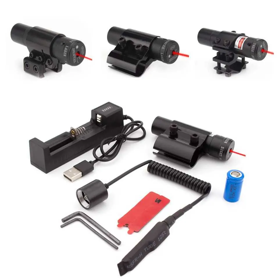 Field Of View Red Dot Laser Pointer With 11/20mm Picatinny Rail Mounted ...