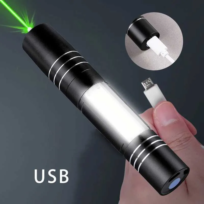 Green Laser Pointer Pen - USB Rechargeable, Constant Brightness ...