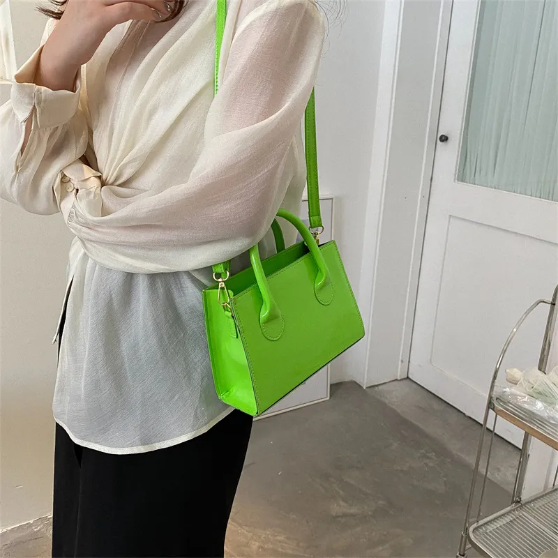 2025 New Popular Women's Green Handbag: Small Square Design With ...