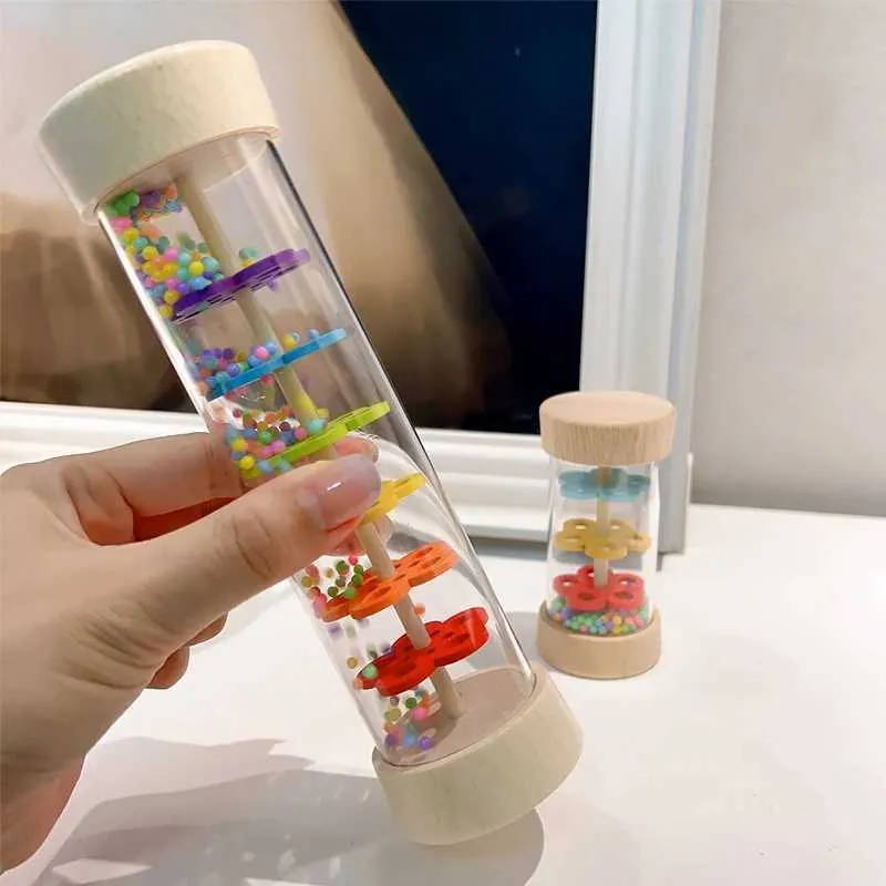 Montessori Rain Sound Tube Baby Toy Childrens Sensory Development ...