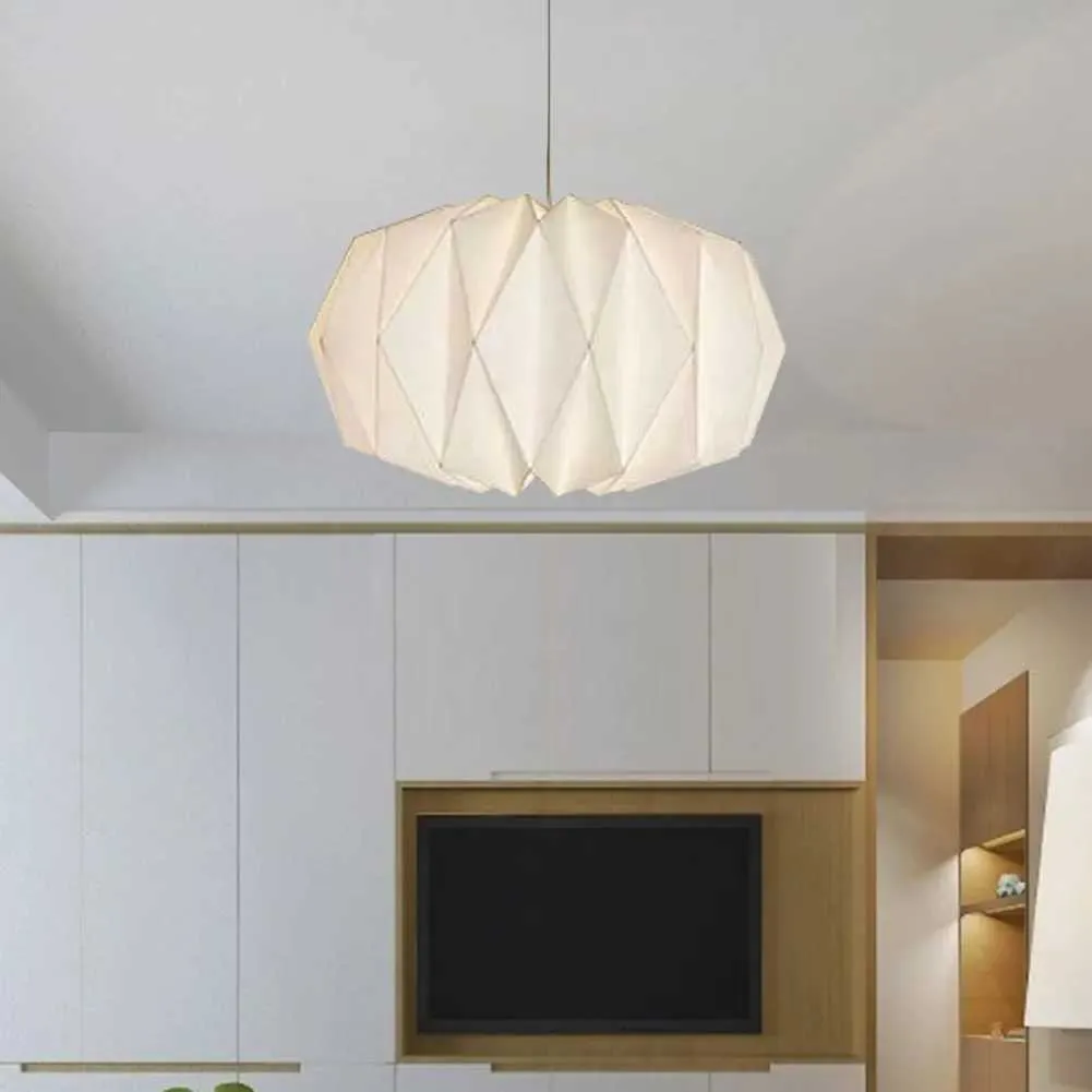 Nordic Style Origami Ceiling Lampshade Creative Folding Pendant Light ...