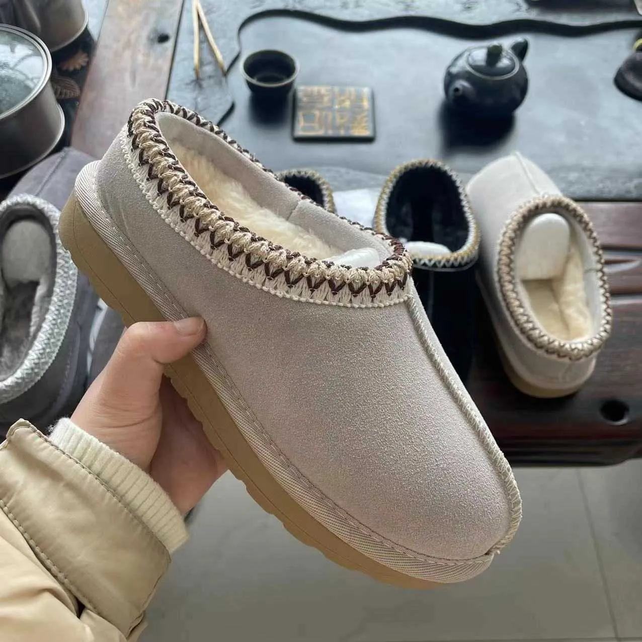 Uggsslipper Tasman Designer Shoes Boots New Ethnic Style Thin Soled ...