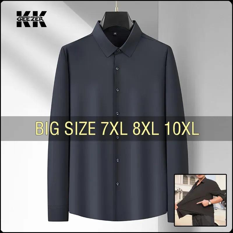Premium Plus Size Long Sleeve Oversized Shirt - Up to 10XL! Shop Now ...