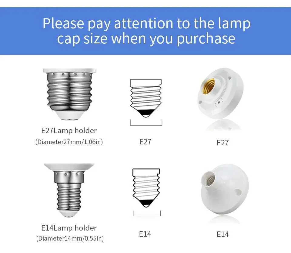 10 Pack E27/E14 LED Candle Bulbs, 220V, 3W/6W/9W/12W, Energy-Saving ...