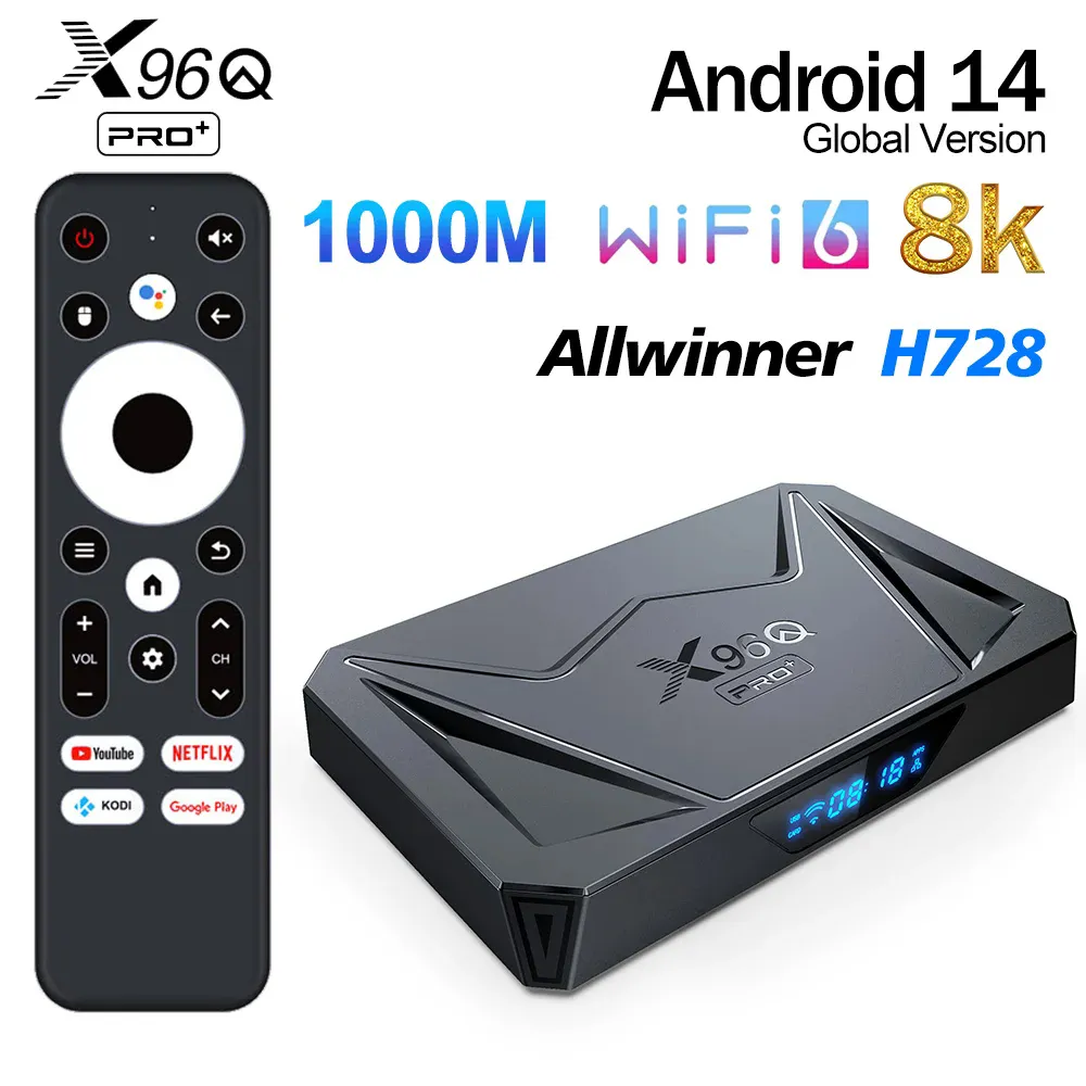 DHgate.com:Android 14 TV Box with Voice Remote - Allwinner H728 Octa-Core, 2GB RAM, 16GB Storage ...