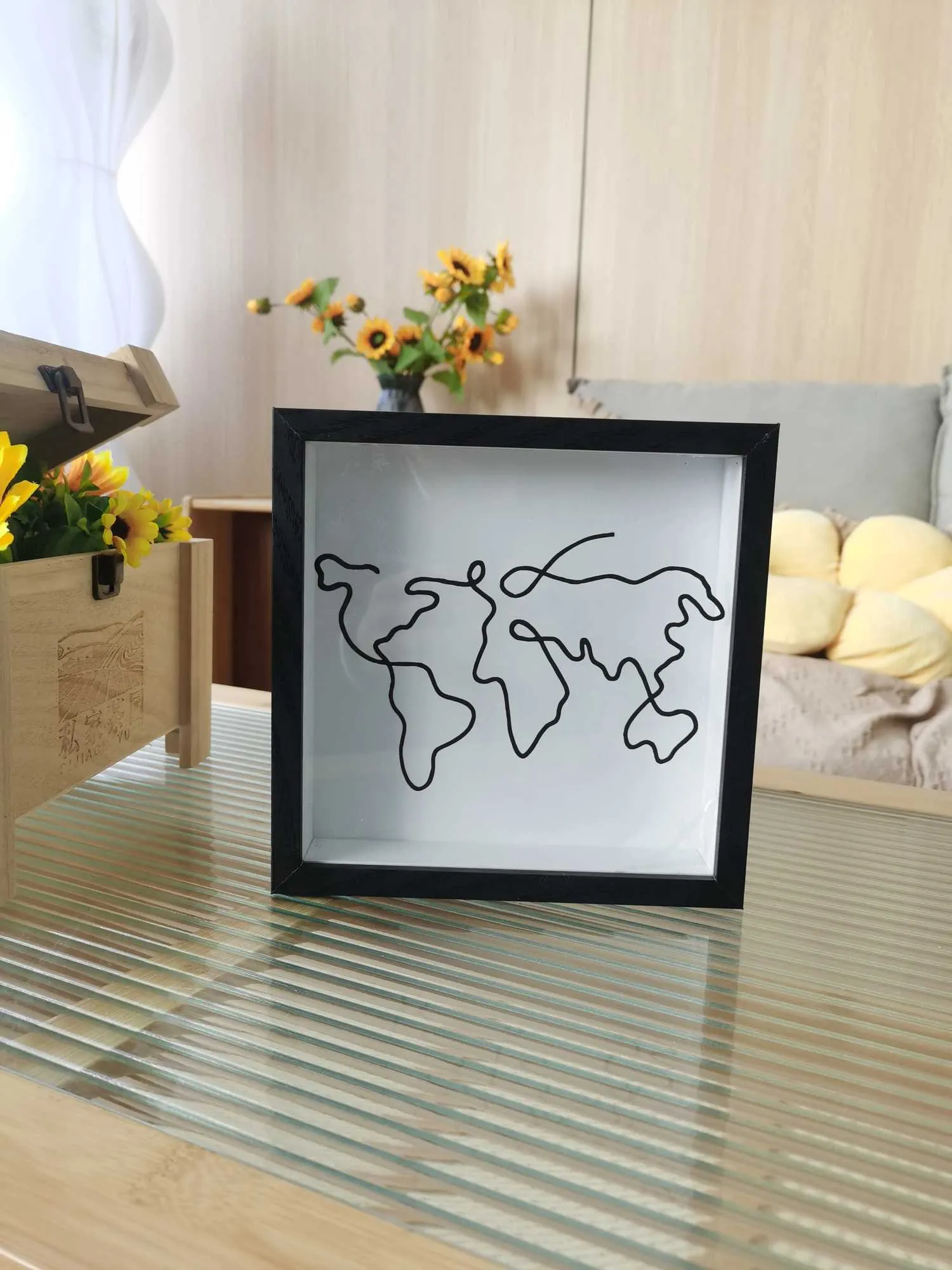 Adventure Archive Shadow Box With Slot For Memory Storing And Keepsake ...