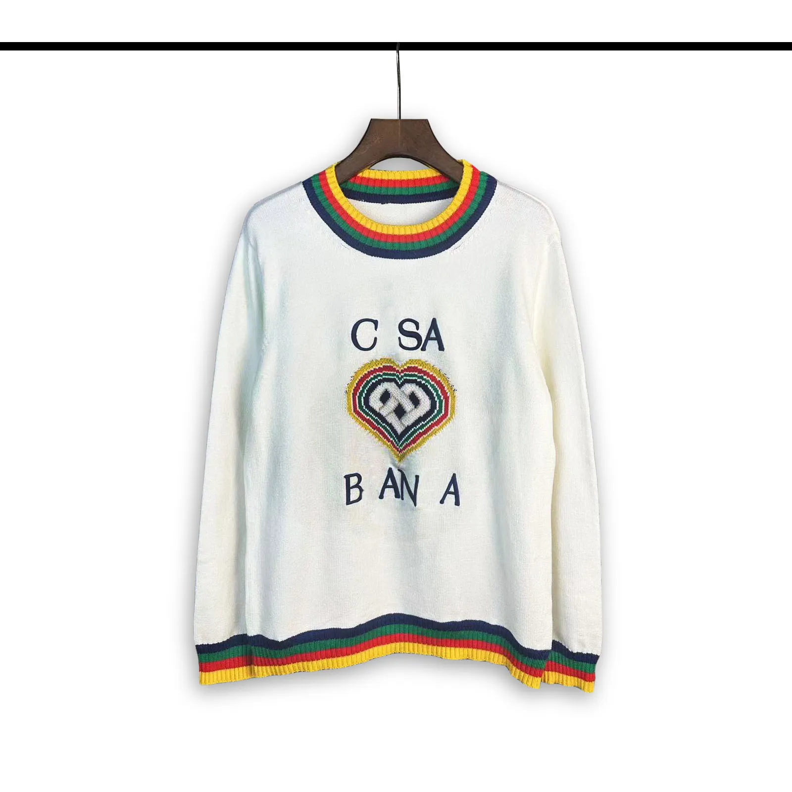 Designer Mens Sweater Pullover Hoodie Long Sleeve Crew Neck Casual ...
