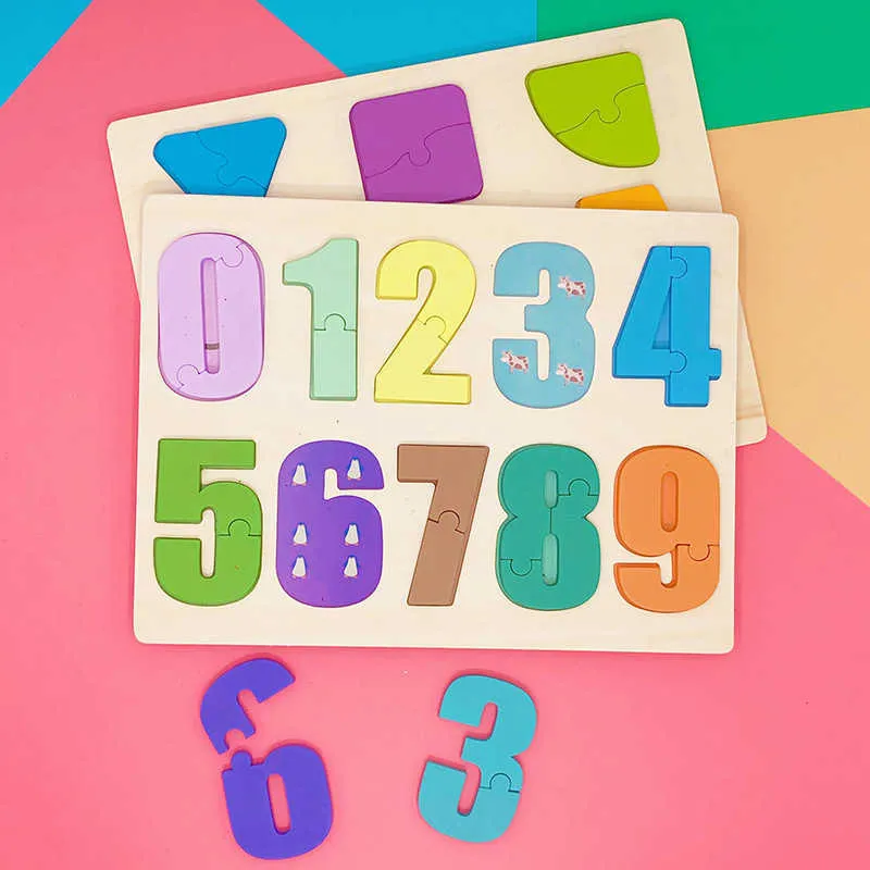 Digital Shape Split Math Counting Numbers Blocks For Boys And Girls ...