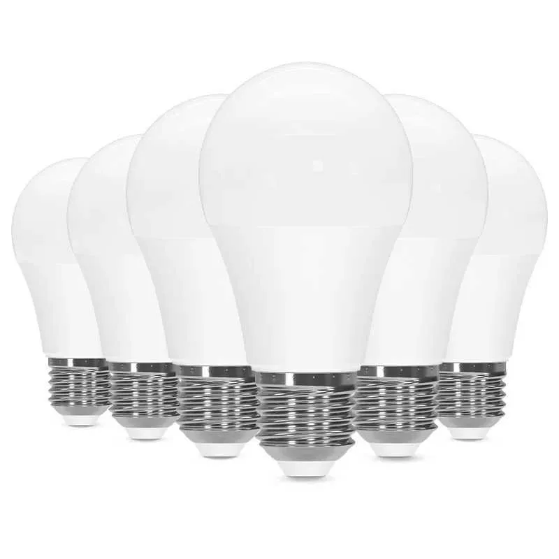 E27 Edison Screw Lamp LED Bulbs 9W, Equivalent to 60W, 900lm, 6-Piece ...