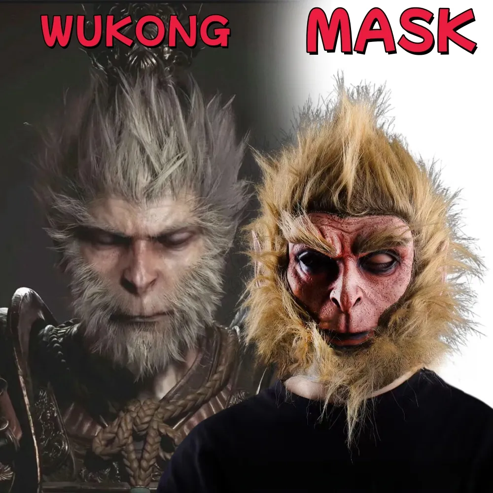 Myth Black Wukong Mask Heaven Equal Great Saint Mask Monkey Auriculares ...
