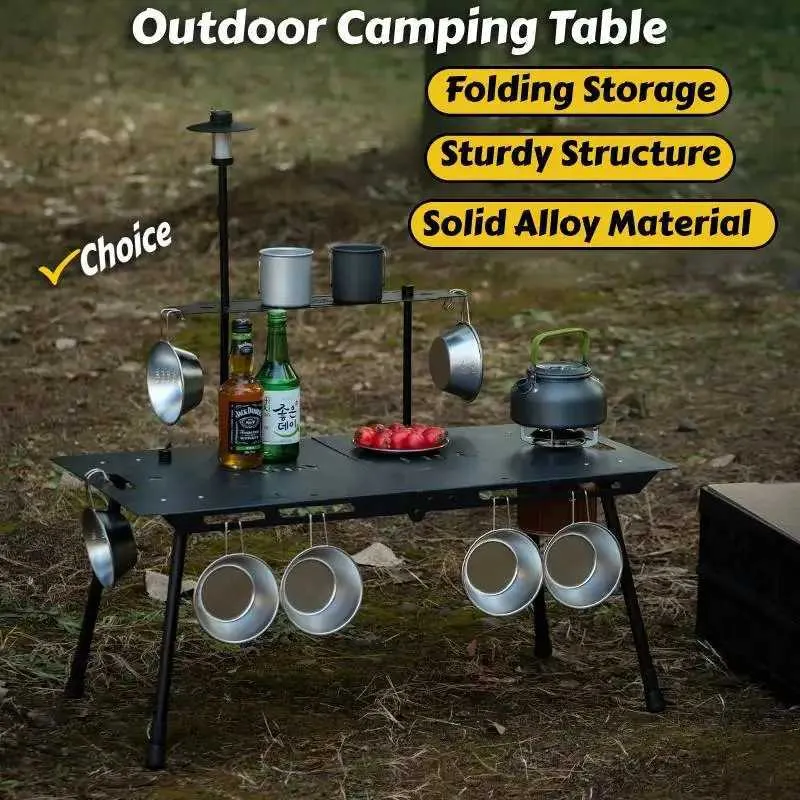 Lightweight Camping Tactical Table With Adjustable Height And Aluminum ...