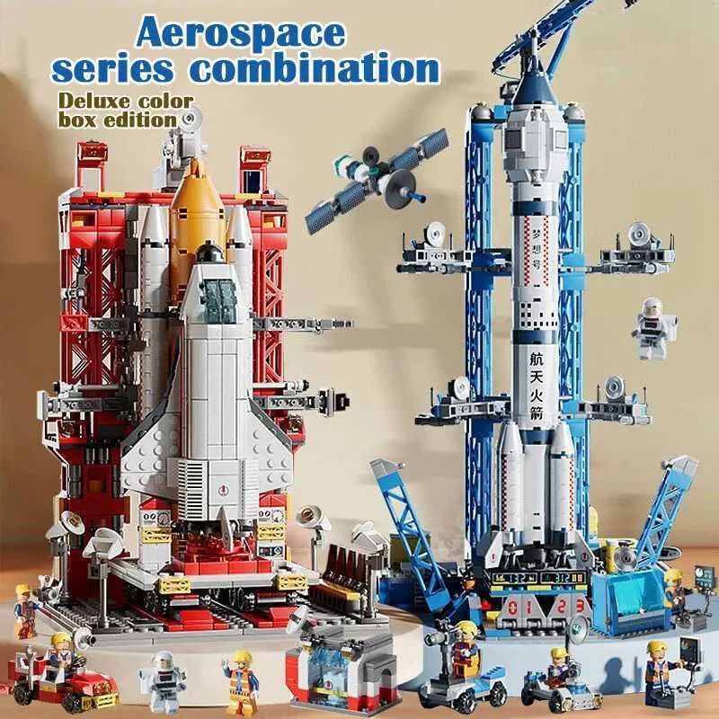 Christmas Building Blocks Space Exploration Model, Aerospace Port ...