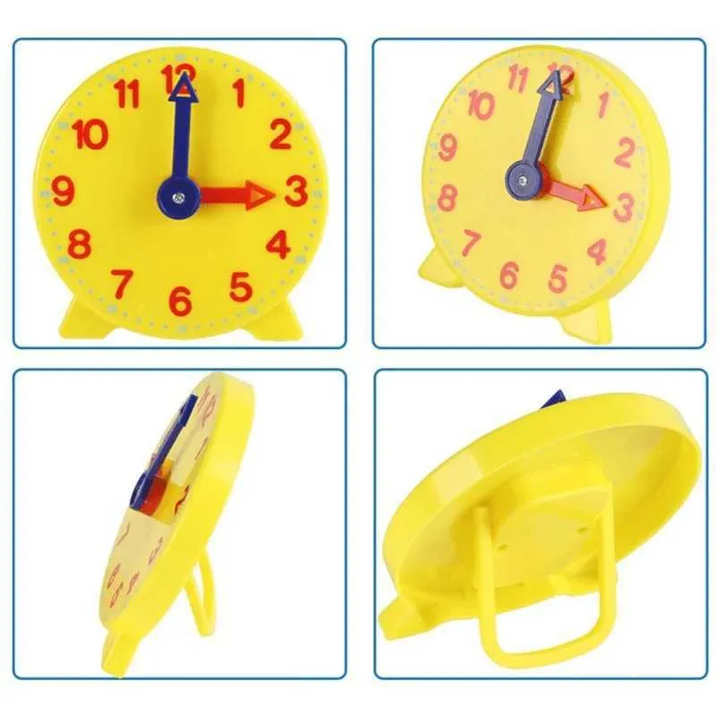 Montessori Learning Clock Toy for Kids - Hour, Minute, Second, Color ...