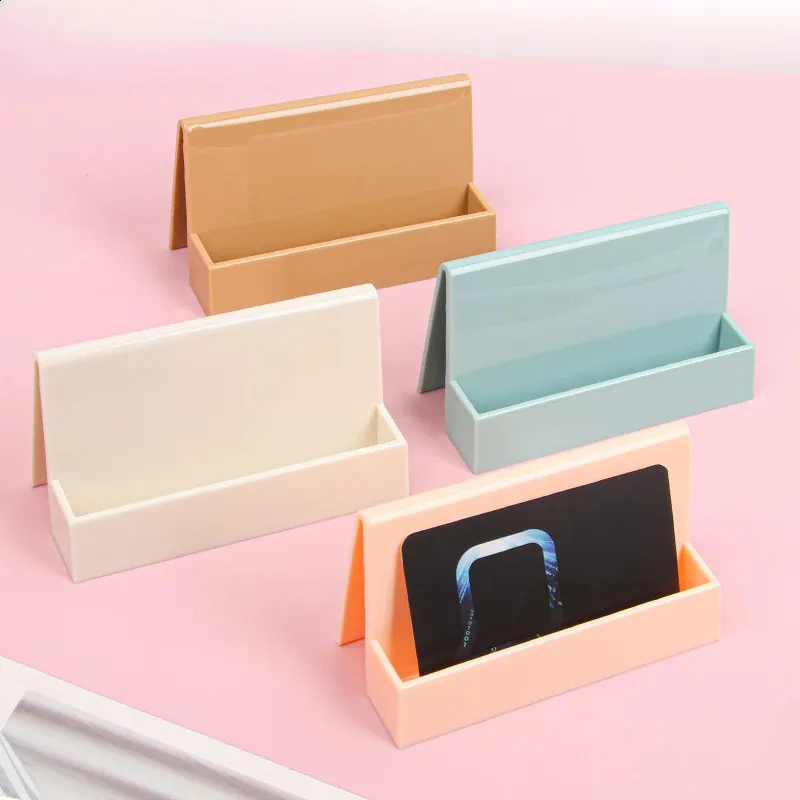 Creative Desktop Business Card Holder - Elegant Card Display Rack ...