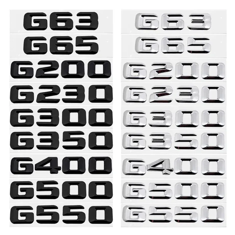 3D Letter Car Sticker Modified Tail Trunk Emblem Badge For Mercedes ...