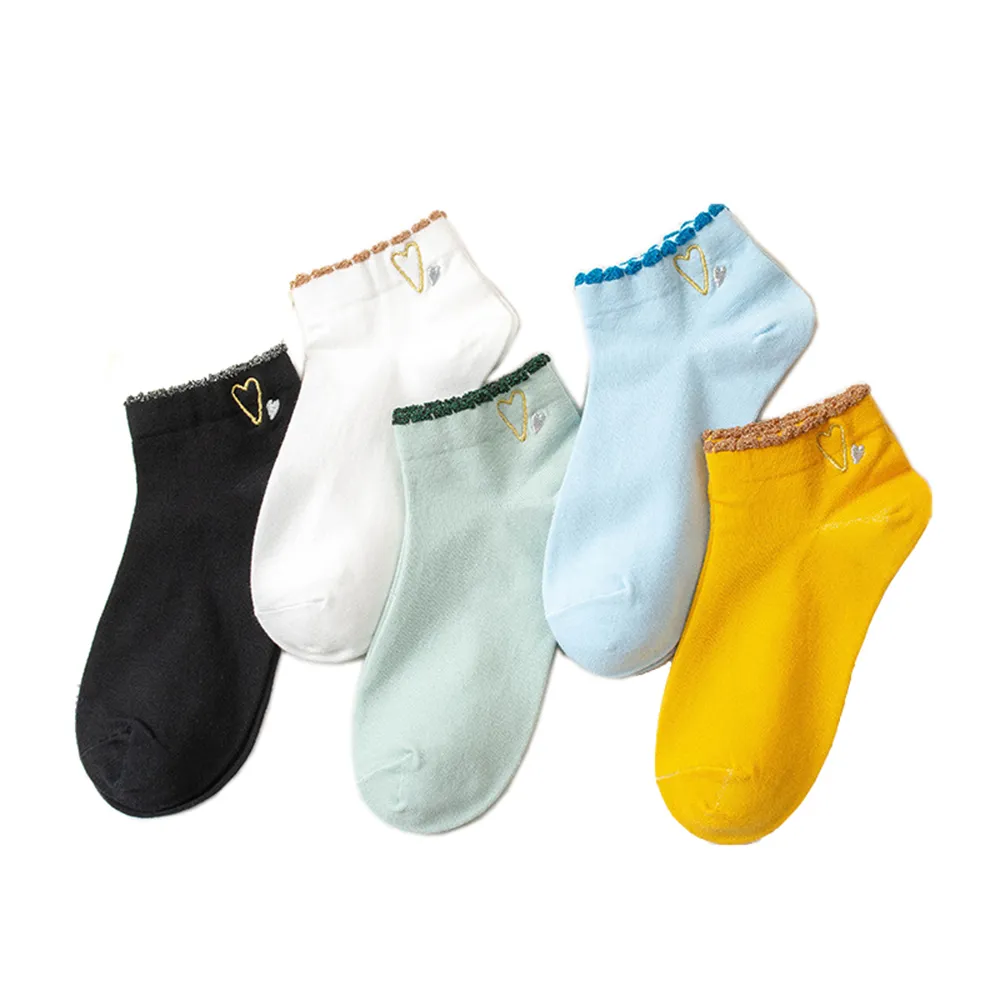 OC SB9447 Spring And Autumn Girls' Socks Shallow Mouth Low Cut Student ...