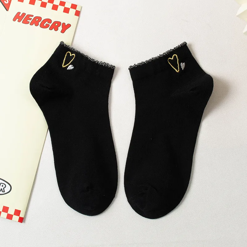OC SB9447 Spring And Autumn Girls' Socks Shallow Mouth Low Cut Student ...