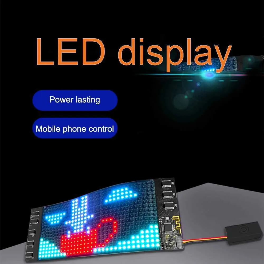 Flexible RGB Pixel Led Price Billboard With Bluetooth Pixel Matrix ...