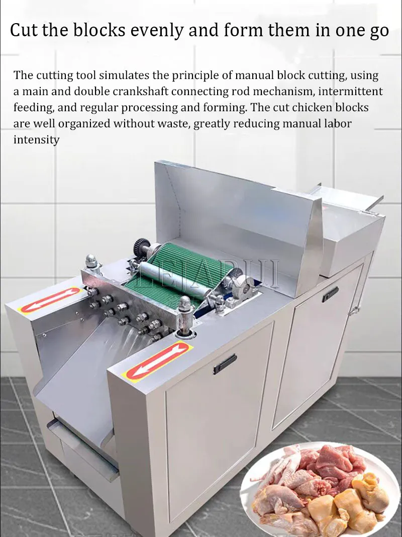Fast Frozen Meat Cube Cutting Machine: Dicer Cutter for Frozen Chicken ...