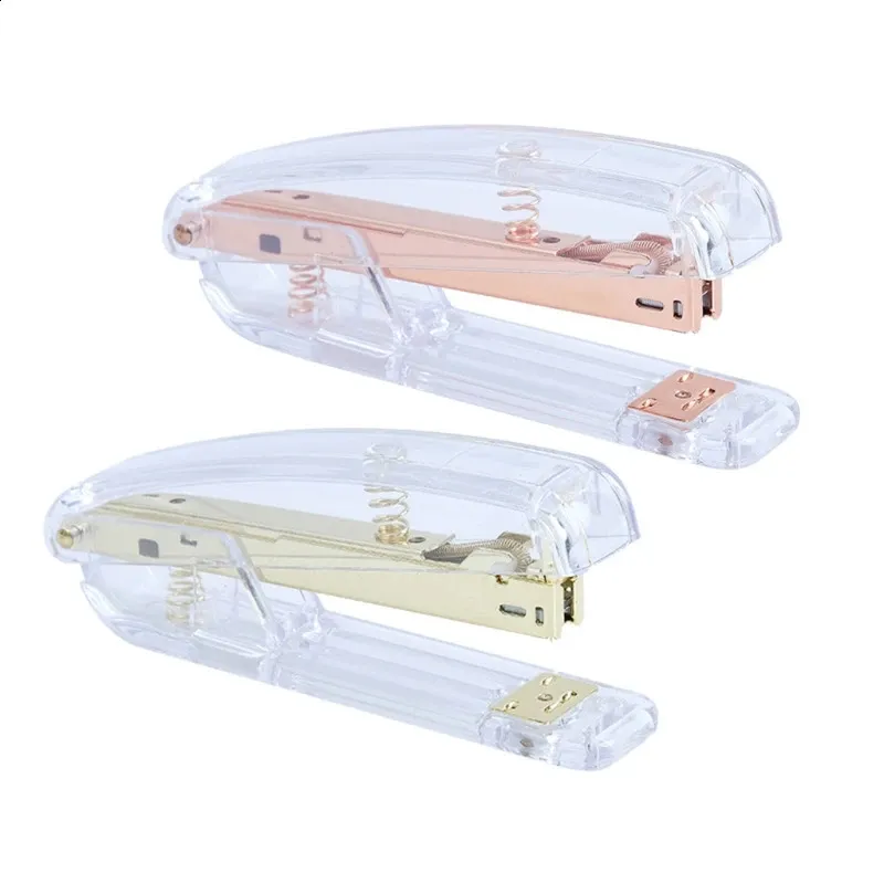 Wholesale Gold Acrylic Clear Reusable Creative Stapler Cute Desk ...
