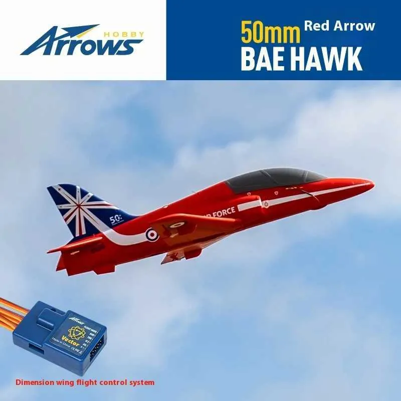Electric Remote Controlled 50mm Red Arrow Culvert Fixed Wing Avro ...