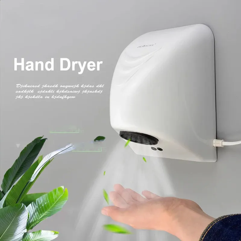 220V Automatic Hand Dryer - Mini Electric Bathroom Heater, Touchless ...