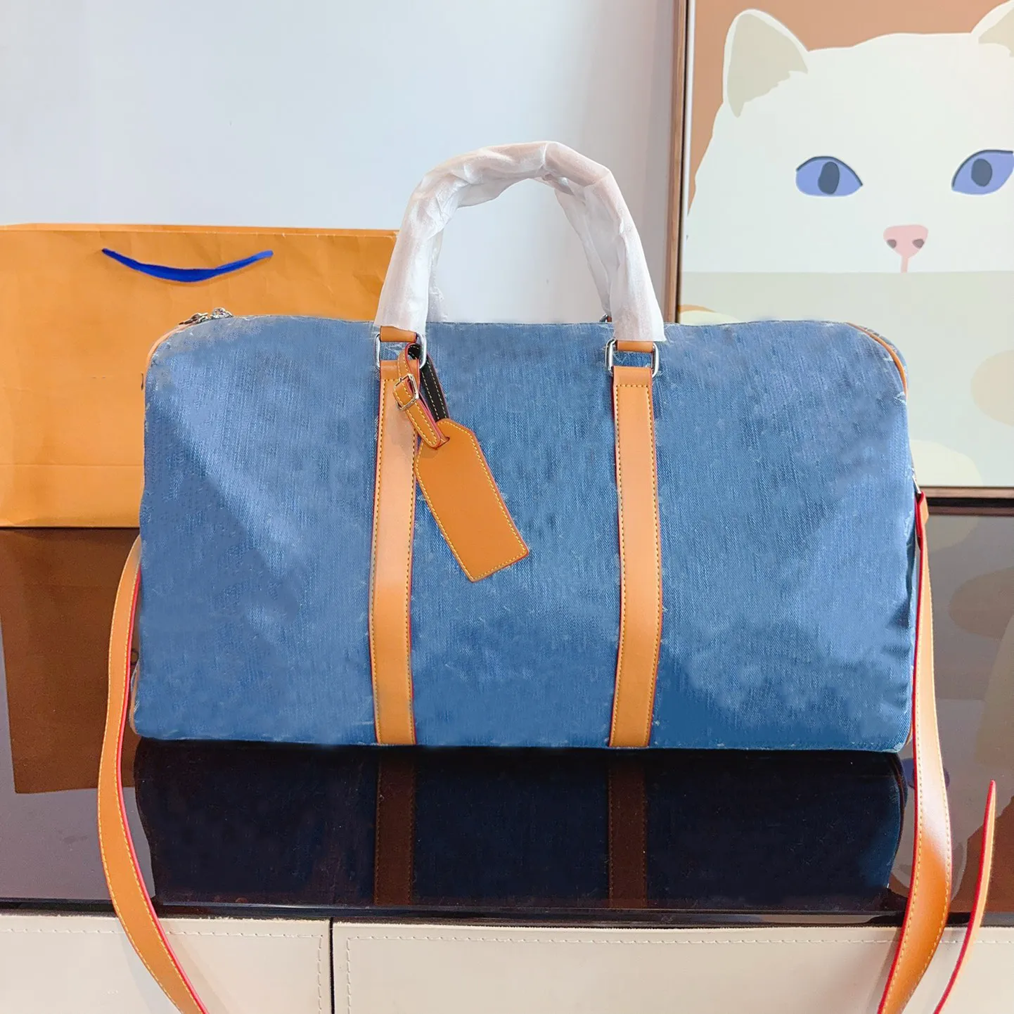 Designer Duffle Bag Real Leather Large Capacity... From Fashionacc55 ...