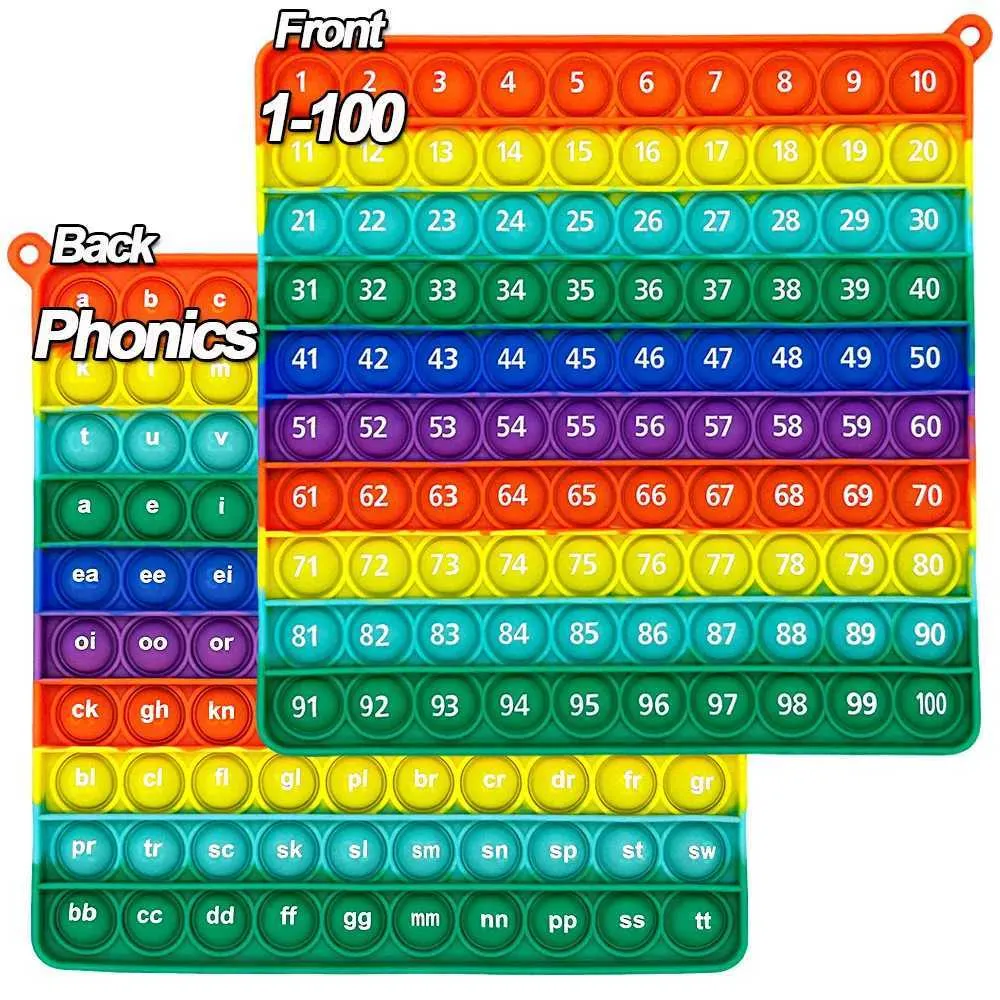Mathematics Educational Toys Number & Alphabet Pop Game For Early ...