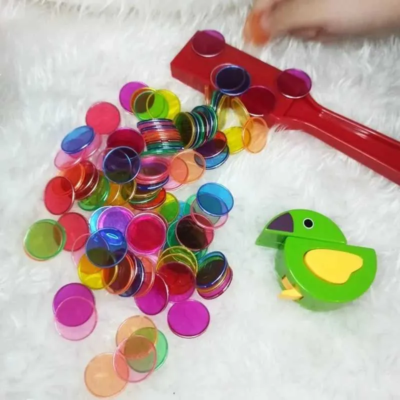 Magnetic Sorting Toy: Color Chips & Rod - Montessori Learning Fun! Best ...
