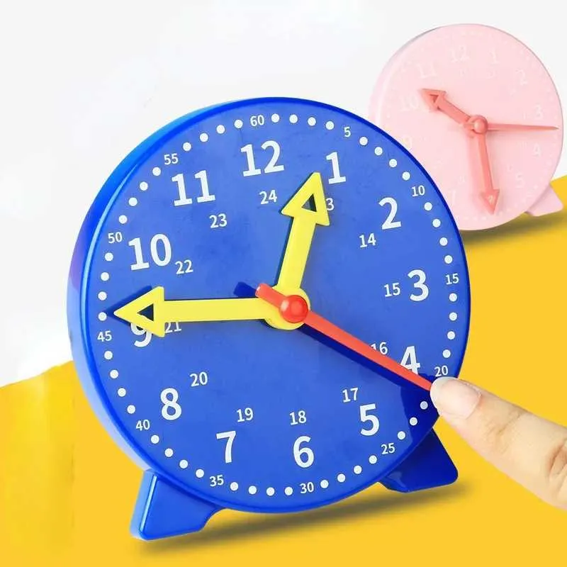 Montessori Learning Clock Toy for Kids - Hour, Minute, Second, Color ...