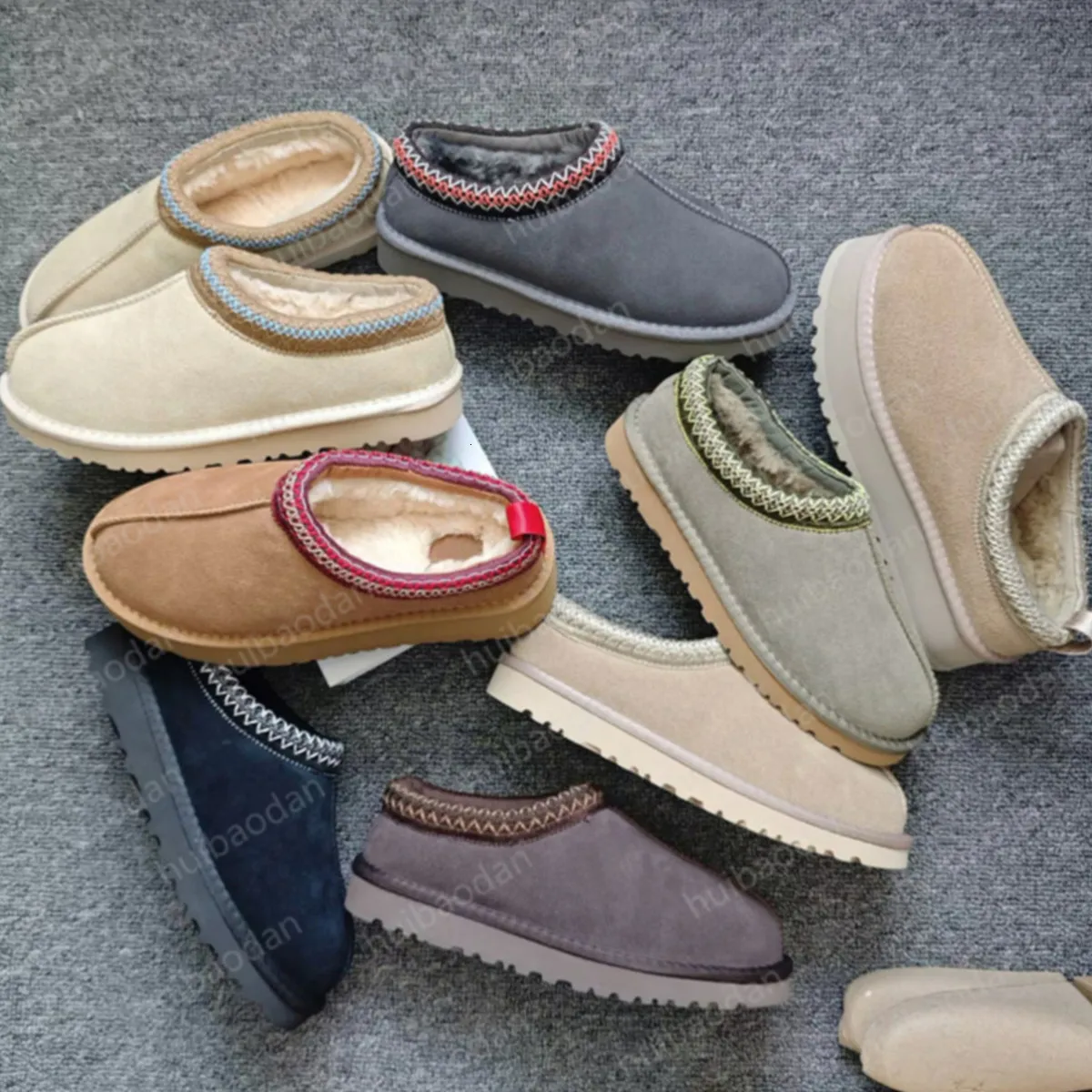 Womens Tazz Slippers Tasman Fur Slides Classic Mustard Seed Sand Ultra ...