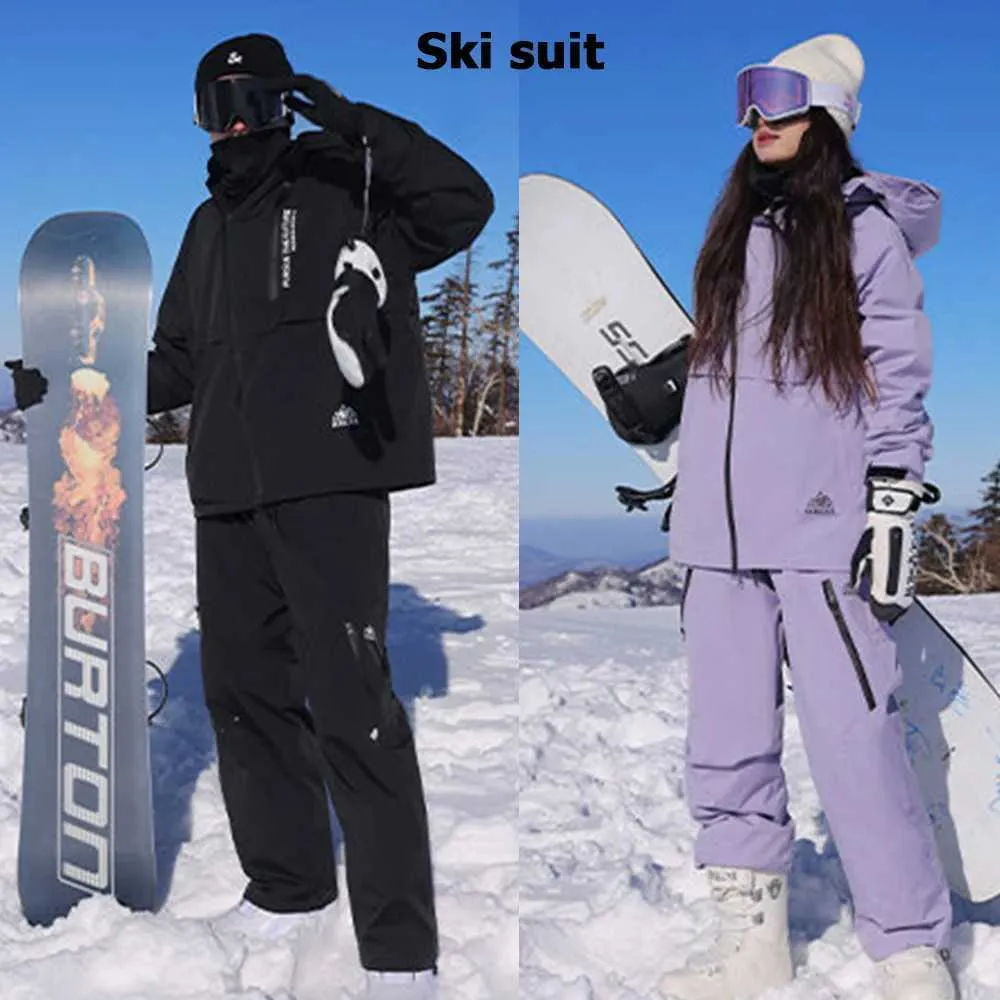 DHgate.com:Waterproof Ski Suit Set - Warm Winter Snowboard Jacket ...